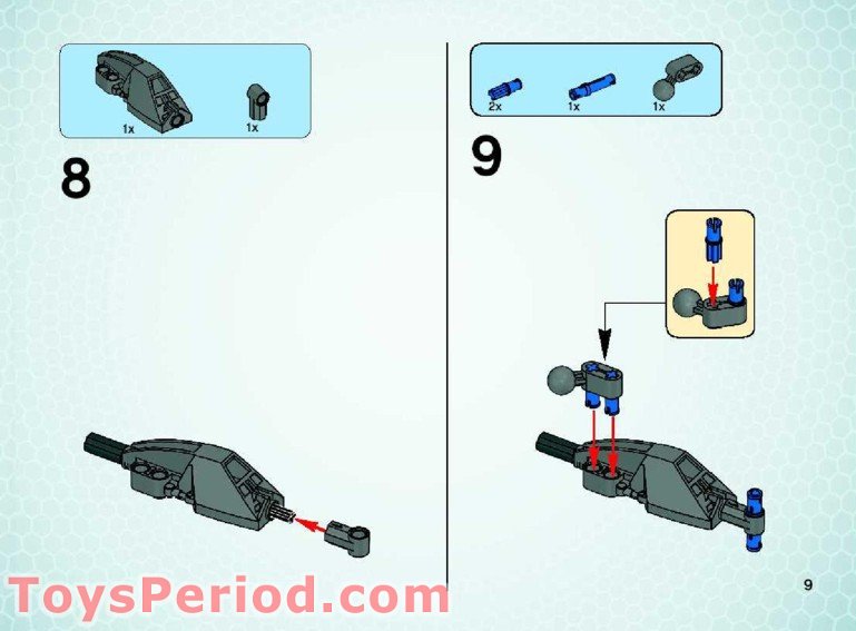 LEGO 8687 Toa Pohatu Instructions and Parts List
