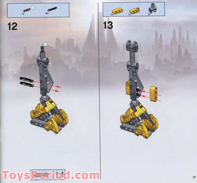 LEGO 8755 Keetongu Instructions and Parts List