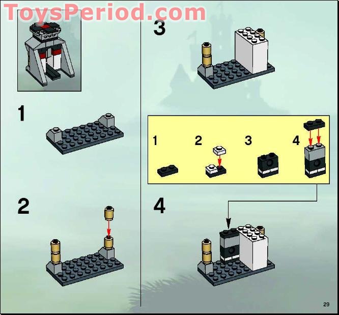 LEGO 8779 The Grand Tournament Instructions and Parts List