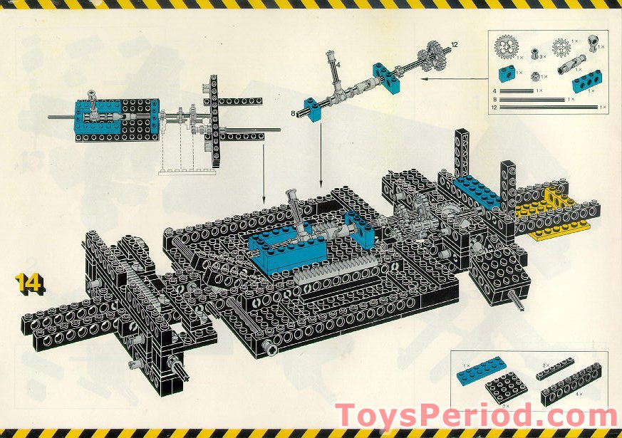 LEGO 8860 Auto Chassis Instructions and Parts List