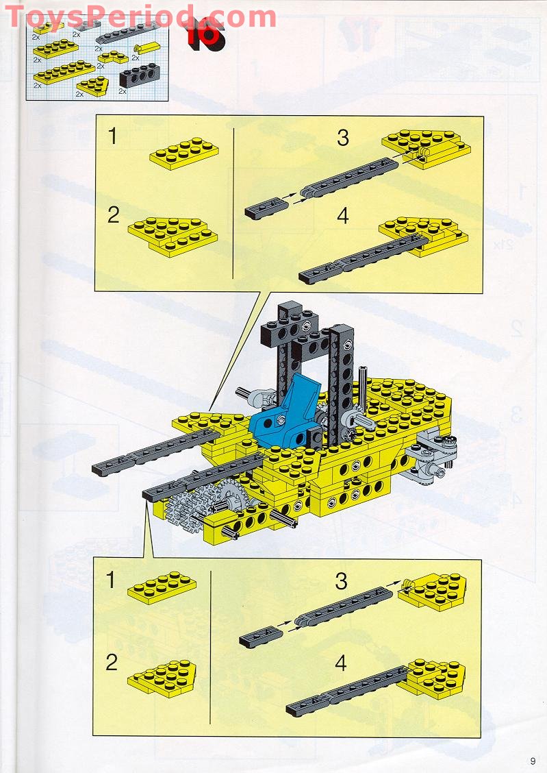 LEGO 8872 Forklift Transporter Instructions and Parts List
