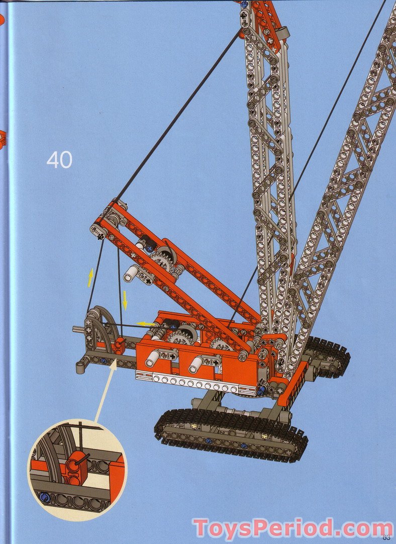 LEGO 8288 Crawler Crane Instructions and Parts List