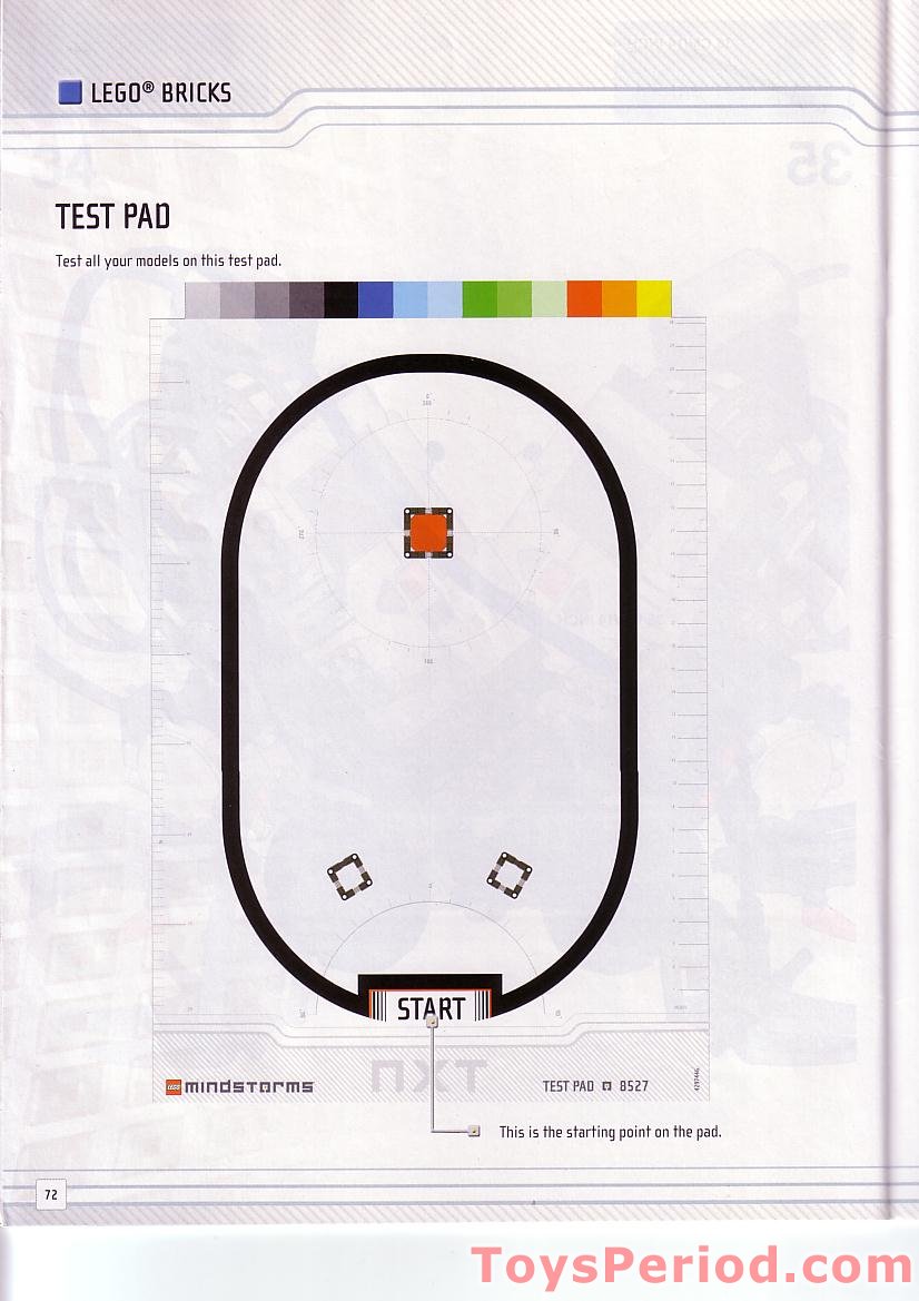 LEGO 8527 LEGO Mindstorms NXT Instructions and Parts List