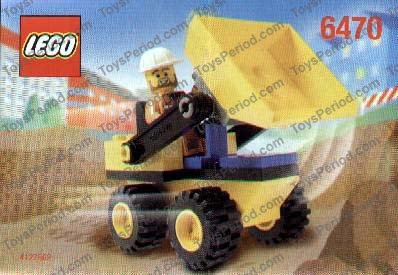 LEGO 6470 Mini Dump Truck Instructions and Parts List