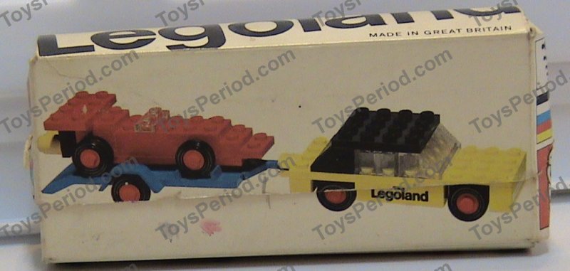 LEGO 650-1 Car with Trailer and Racing Car Instructions and Parts List