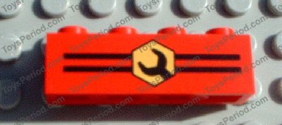 LEGO Sets with Part 3010px6 Brick 1 x 4 with Stripes and Wrench Pattern