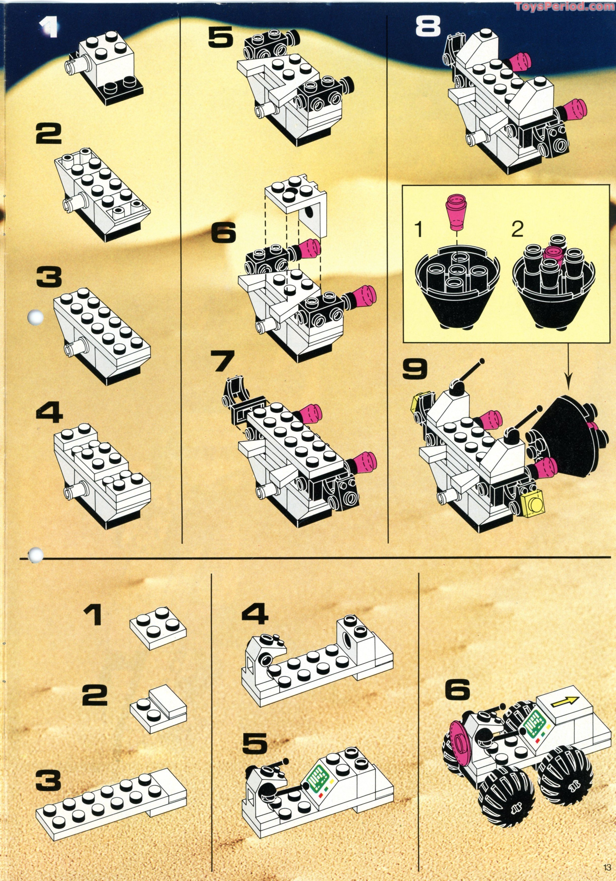 LEGO 6783 Sonar Transmitting Cruiser Instructions and Parts List
