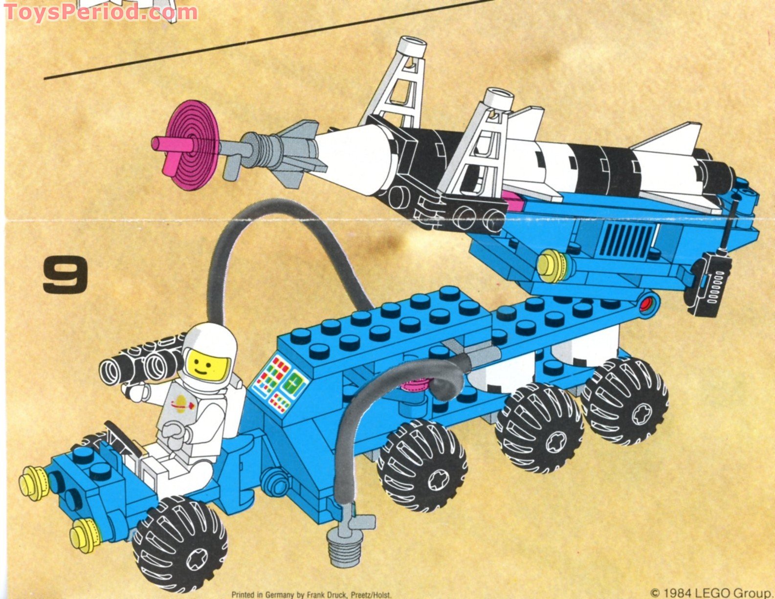 LEGO 6881 Lunar Rocket Launcher Instructions and Parts List