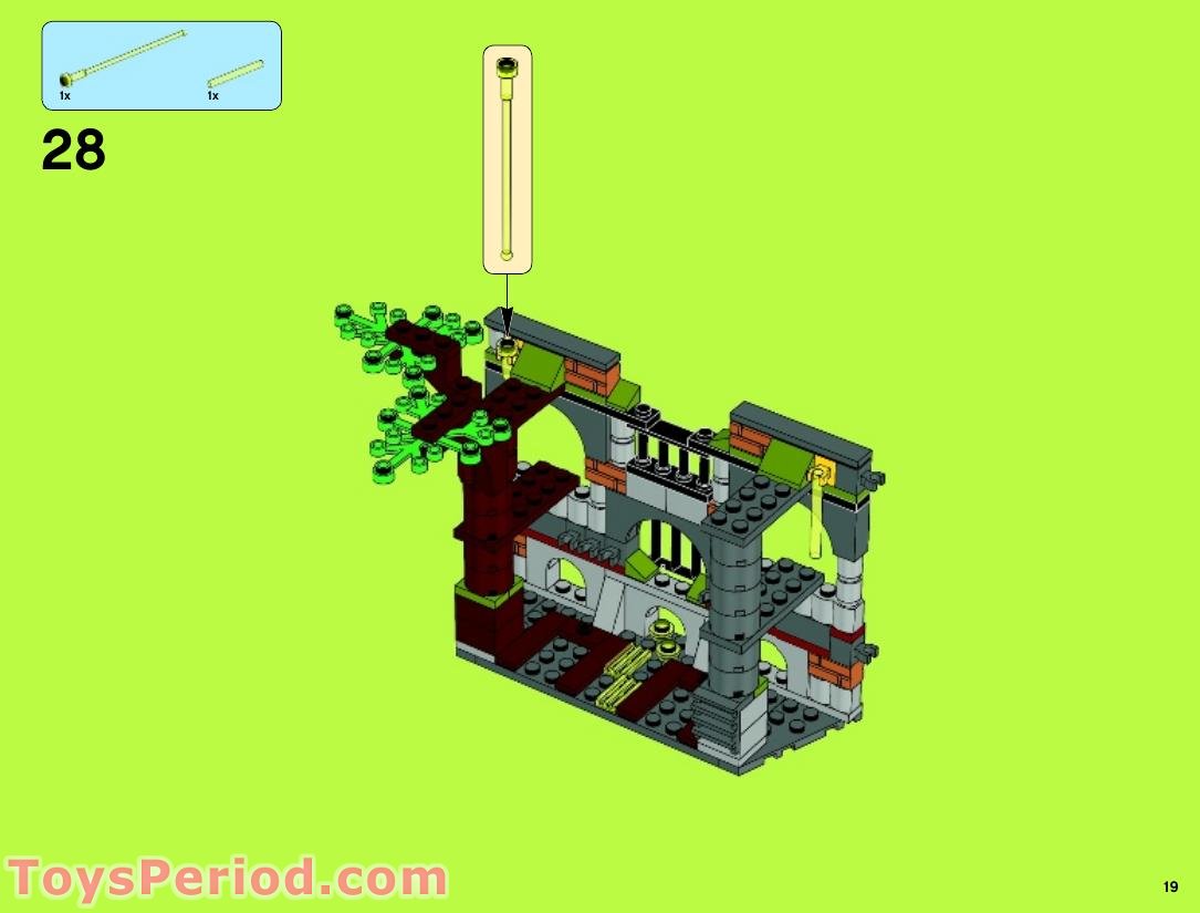 LEGO 79103 Turtle Lair Attack Instructions and Parts List