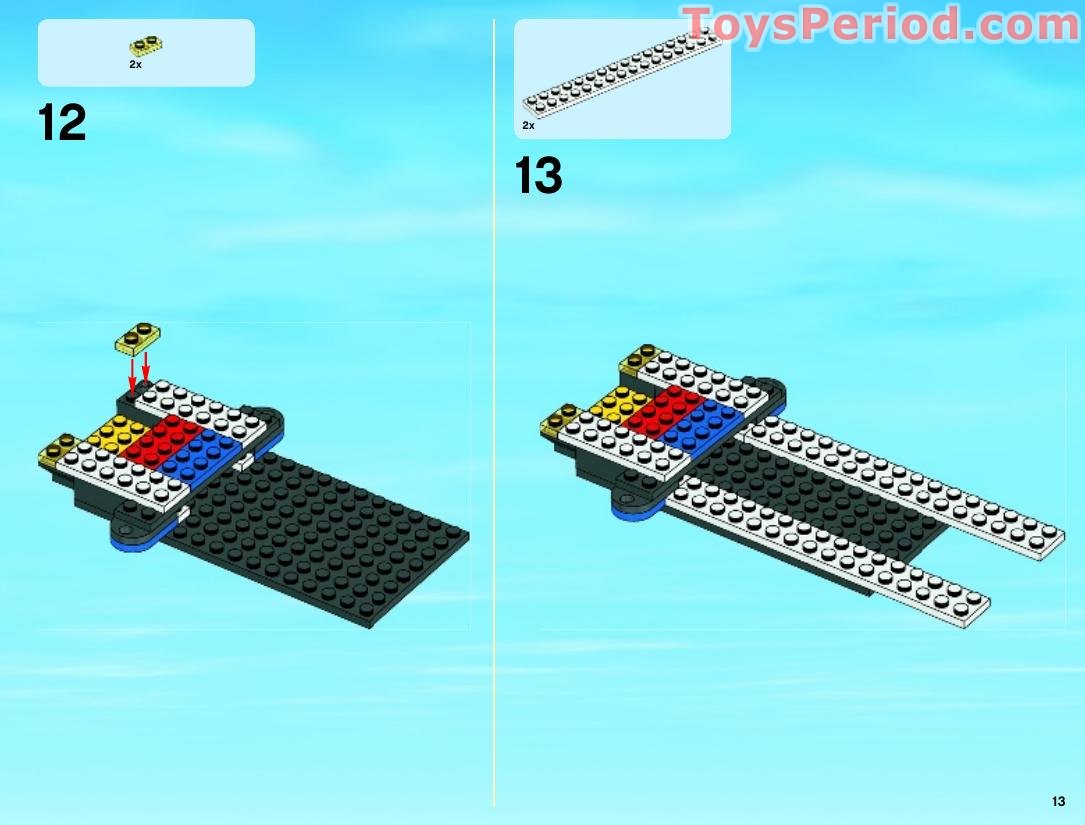 LEGO 4439 Heavy-Duty Helicopter Instructions and Parts List