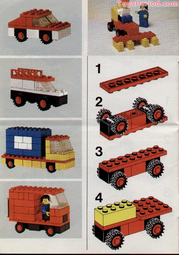 LEGO 555-2 Universal Building Set Instructions and Parts List