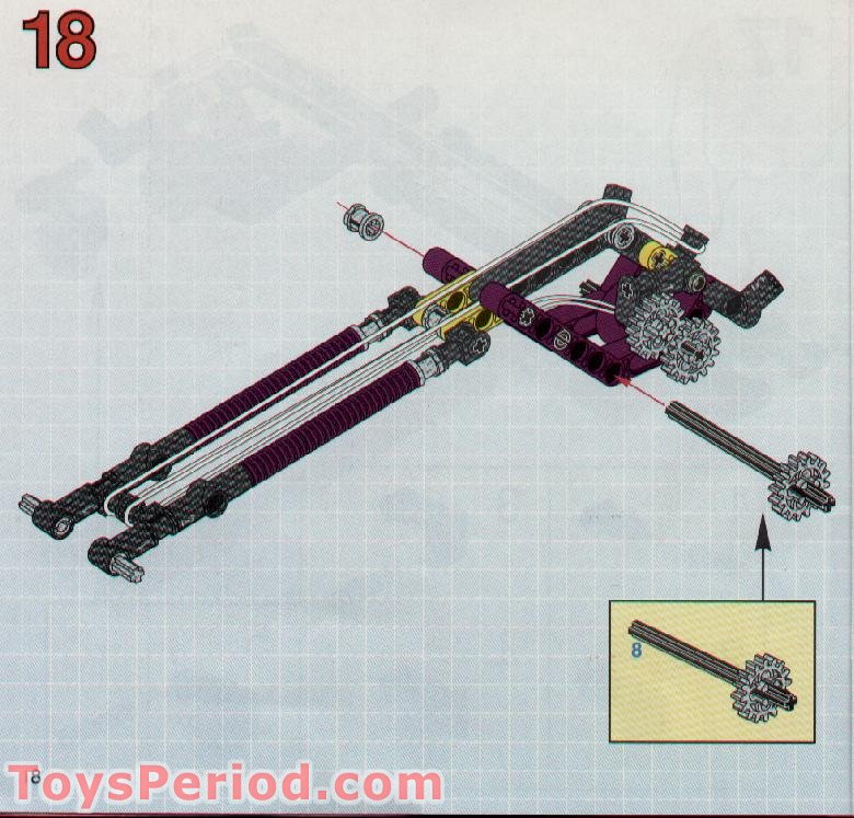 LEGO 2854 Bungee Chopper Instructions and Parts List