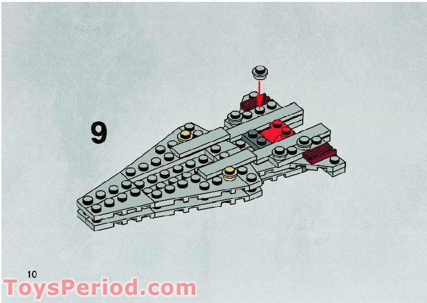 LEGO 20007 Mini Republic Attack Cruiser Instructions and Parts List