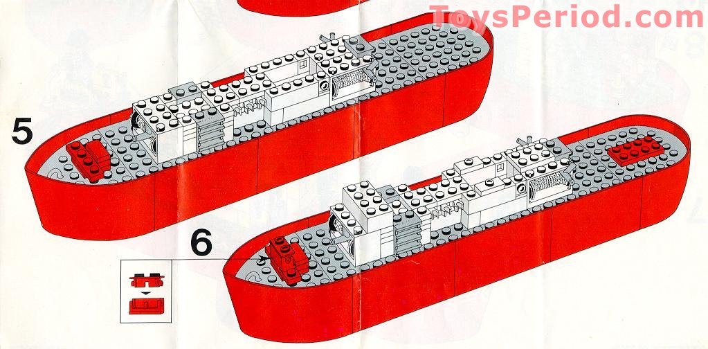 LEGO 4025 Fire Boat Instructions and Parts List