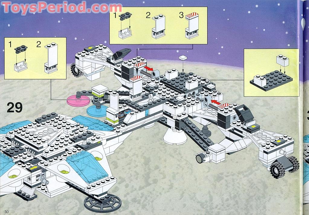 LEGO 6982 Explorien Starship Instructions and Parts List