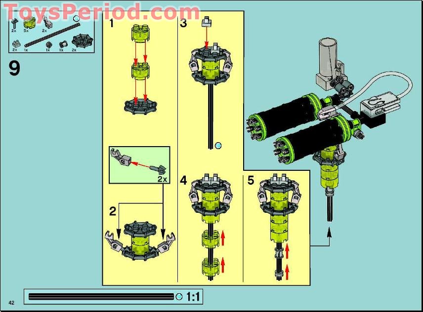 LEGO 7707 Striking Venom Instructions and Parts List