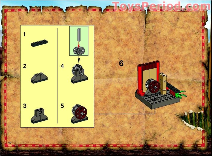 LEGO 7419 Dragon Fortress Instructions and Parts List