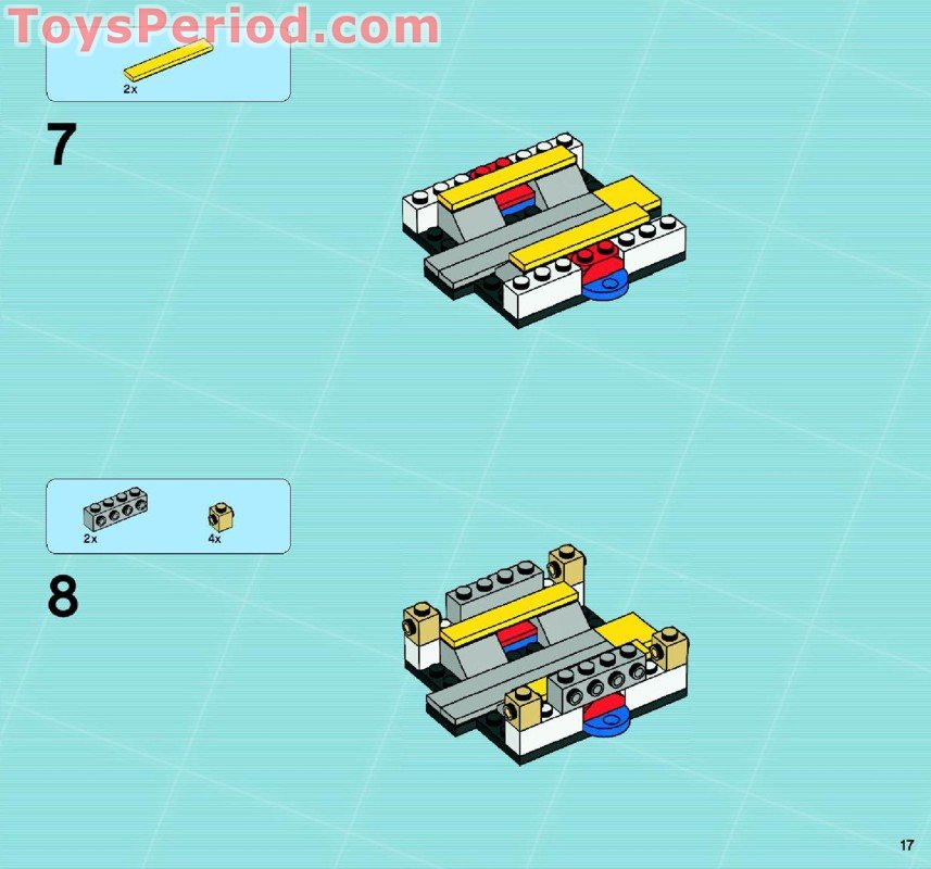 LEGO 8633 Mission 4: Speedboat Rescue Instructions and Parts List