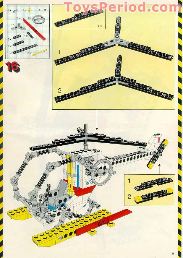 LEGO 8640 Polar Copter Instructions and Parts List