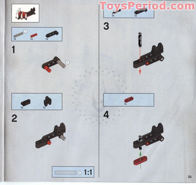 LEGO 8764 Vezon and Fenrakk Instructions and Parts List