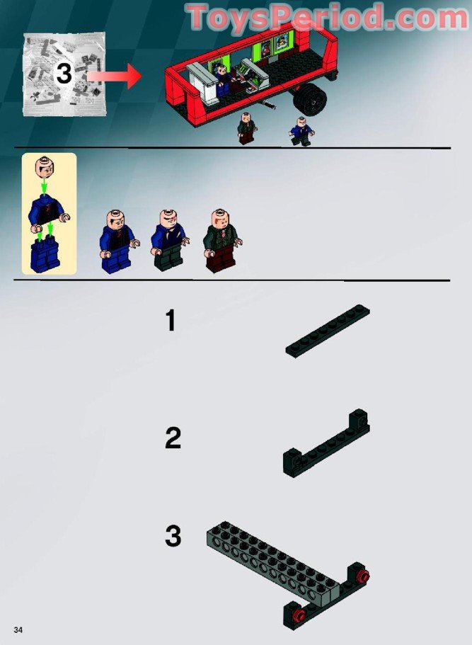 LEGO 8160 Cruncher Block and Racer X Instructions and Parts List