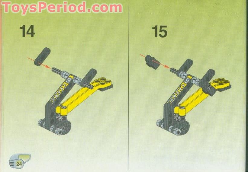 LEGO 8240 Slammer Stunt Bike Instructions and Parts List