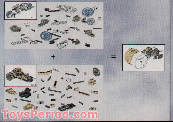 LEGO 8511 Frost Instructions and Parts List