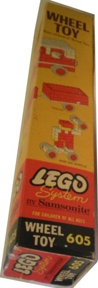 LEGO 605-4 Wheel Toy Instructions and Parts List