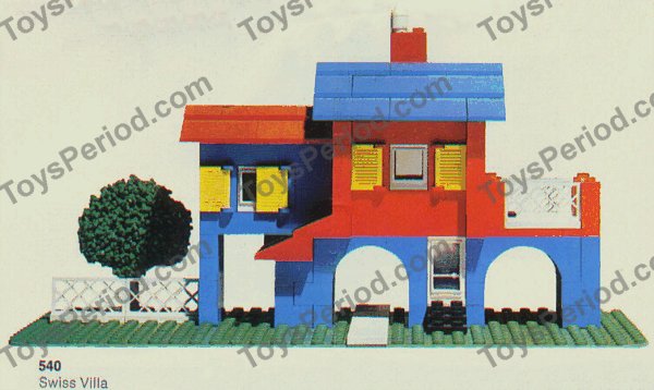 LEGO 540-3 Swiss Villa Instructions and Parts List