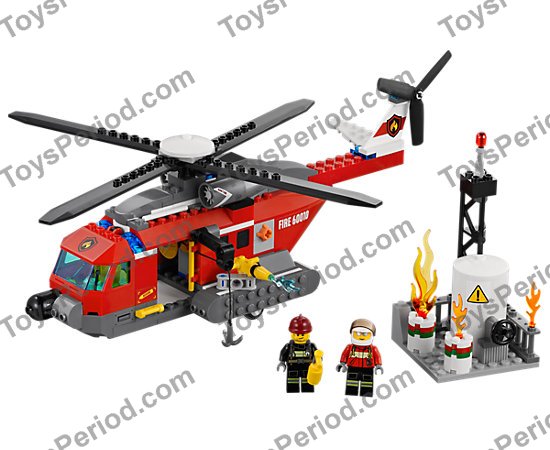 LEGO 60010 Fire Helicopter Set Parts List