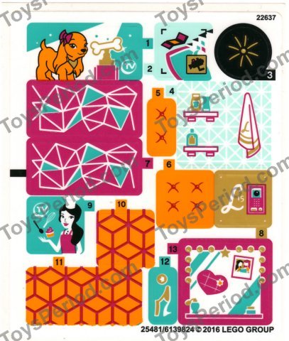 LEGO Sets with Part 41135stk01a Sticker Sheet for Set 41135 ...