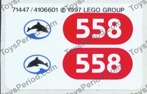 LEGO Sets with Part 6558stk01 Sticker Sheet for Set 6558 - Sheet 1 ...