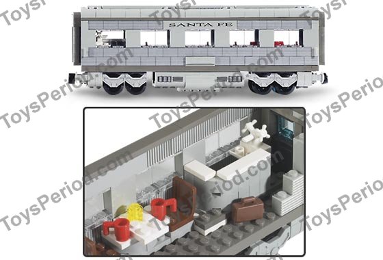 LEGO 10022 Santa Fe Car Set II (Builds One Dining, Observation, or ...