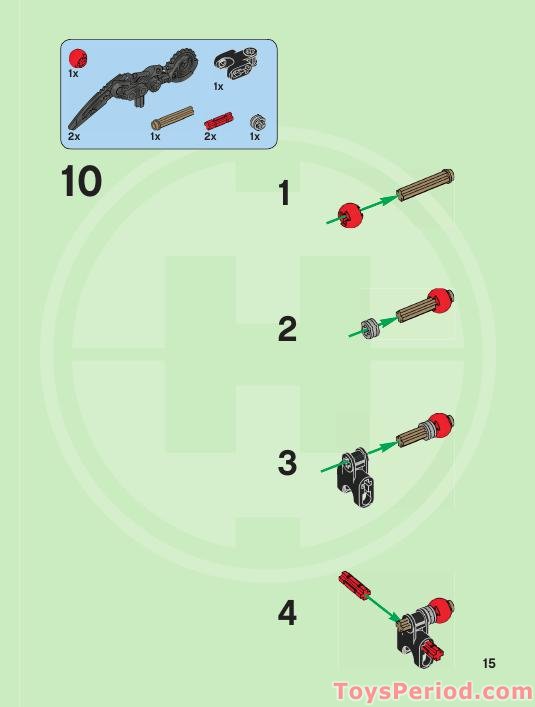 LEGO 6218 Splitface Instructions and Parts List