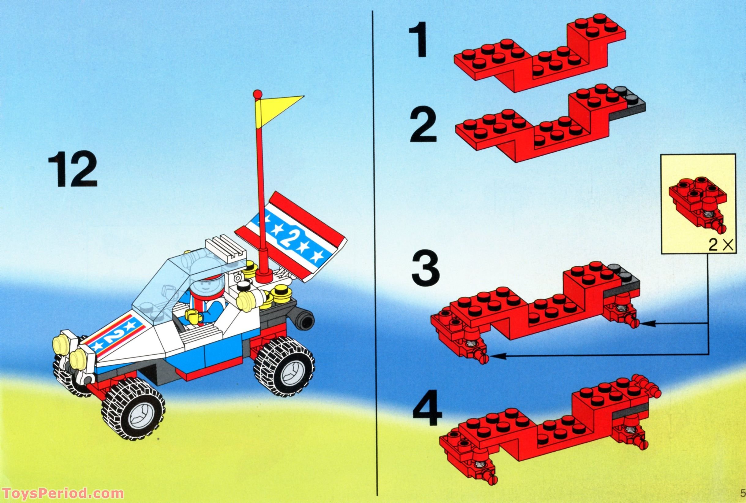 LEGO 6551 Checkered Flag 500 Instructions and Parts List