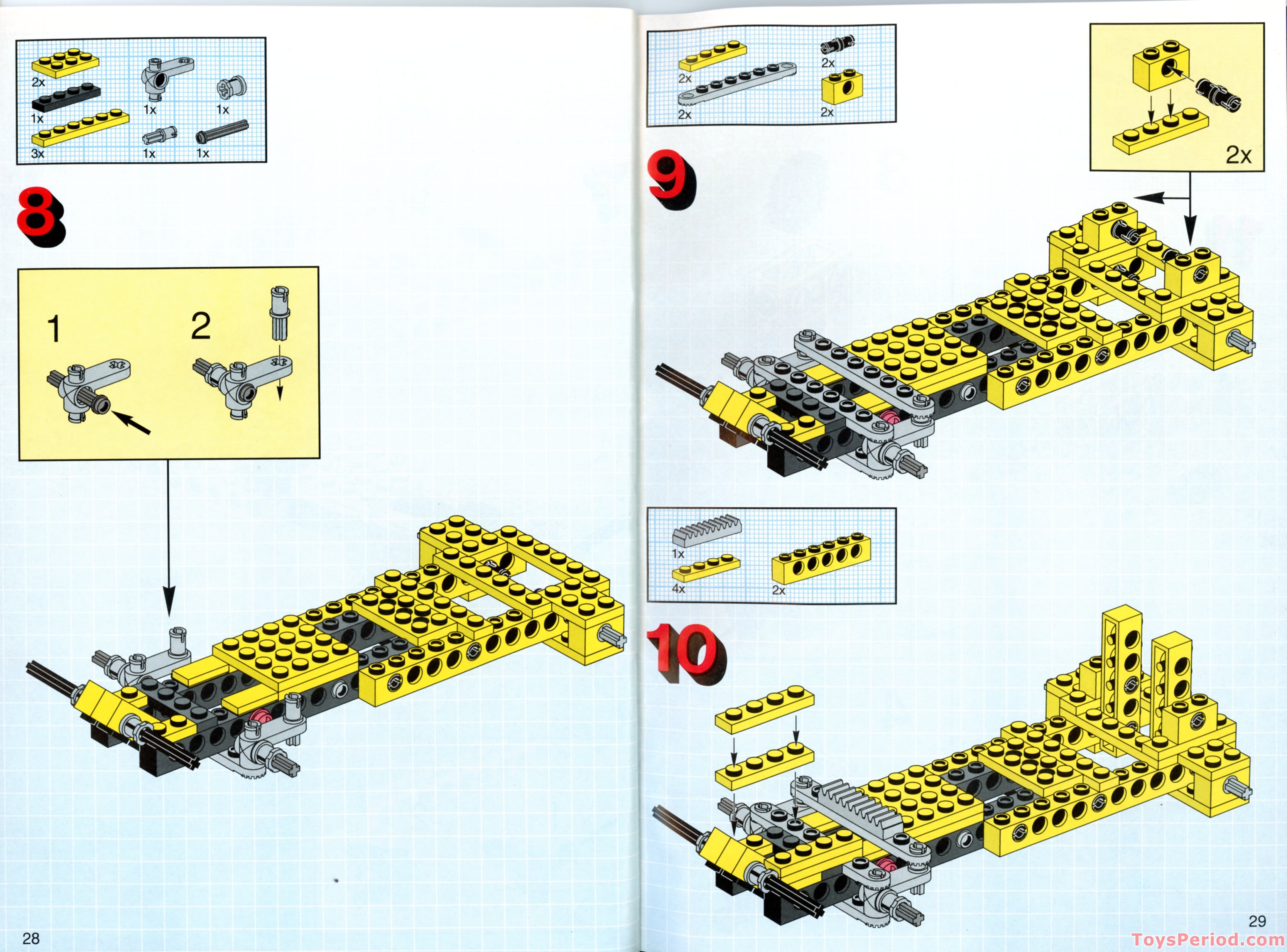 LEGO 8235 Front End Loader Instructions and Parts List