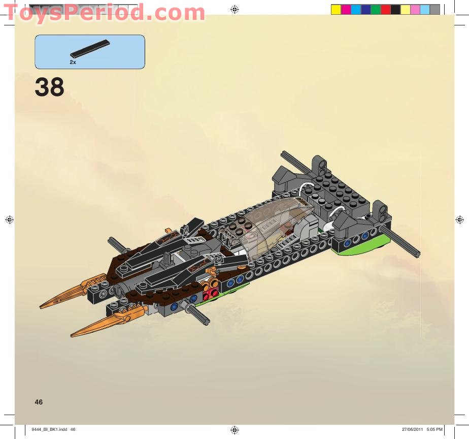 LEGO 9444 Cole's Tread Assault Instructions and Parts List