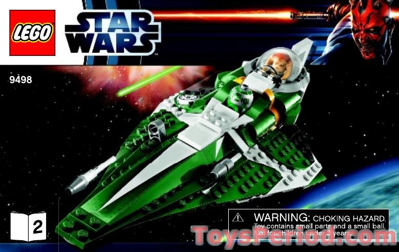 LEGO 9498 Saesee Tiin's Jedi Starfighter Instructions and Parts List