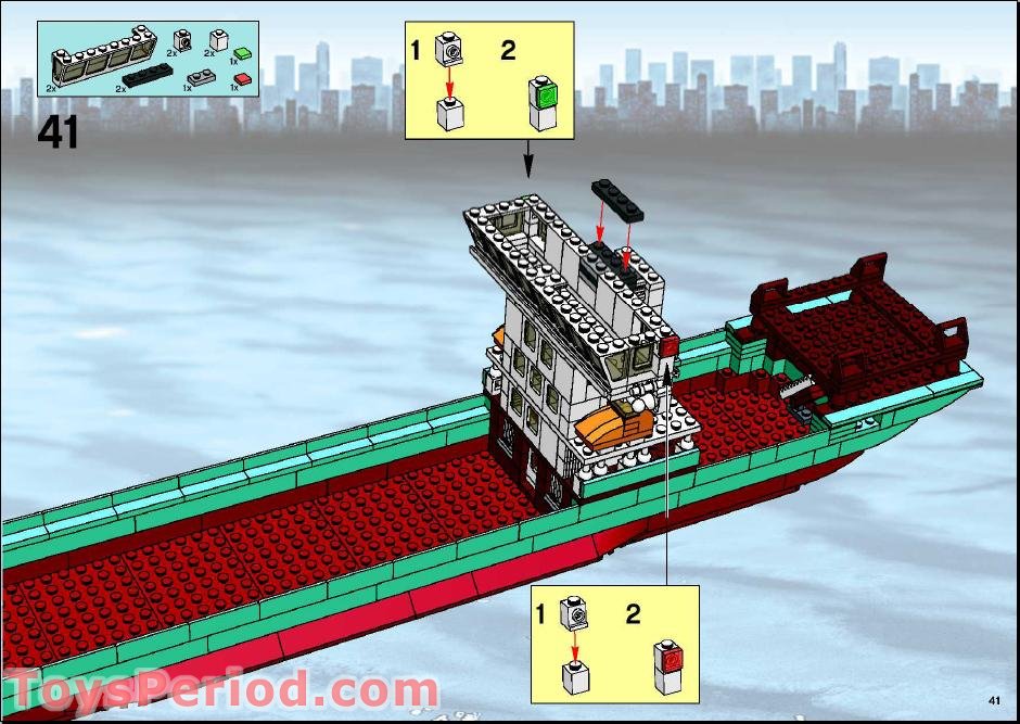 LEGO 10152-1 Maersk Sealand Container Ship 2004 Edition Instructions ...