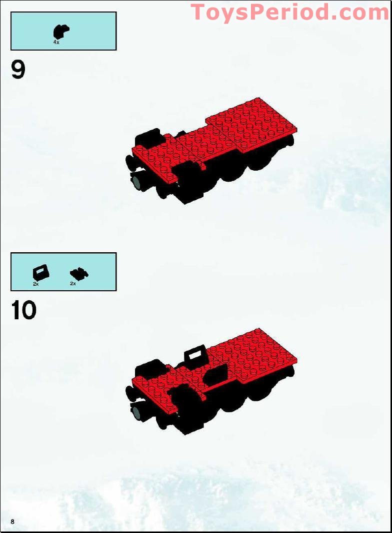 LEGO 10173 Holiday Train Instructions and Parts List