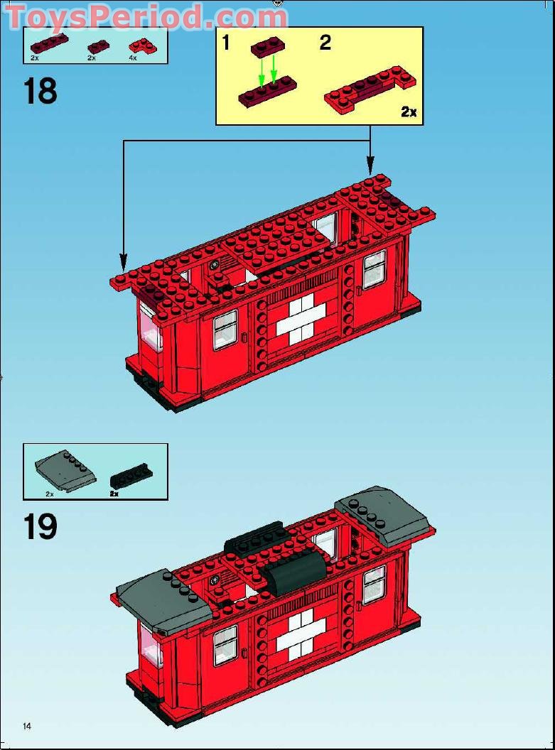 LEGO 10183 Hobby Train Set Instructions and Parts List