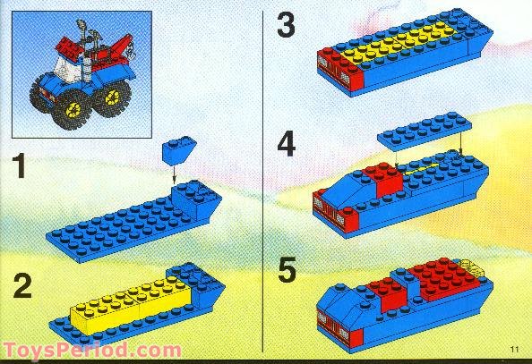 LEGO 4222 Challenger Set 300 Instructions and Parts List