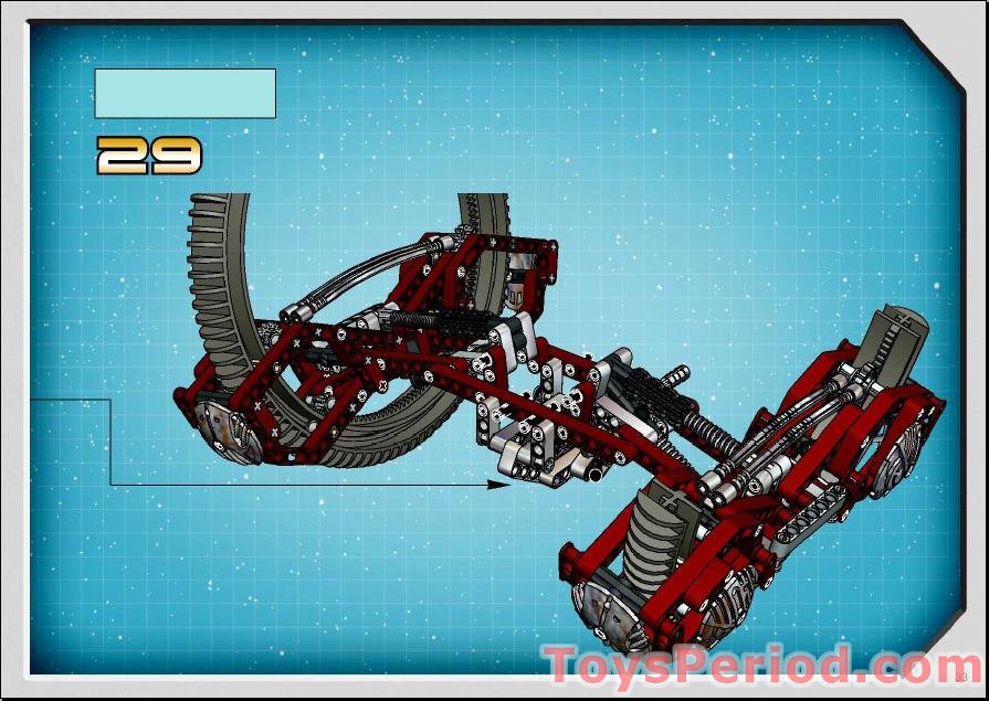 LEGO 4481 Technic Hailfire Droid Instructions and Parts List