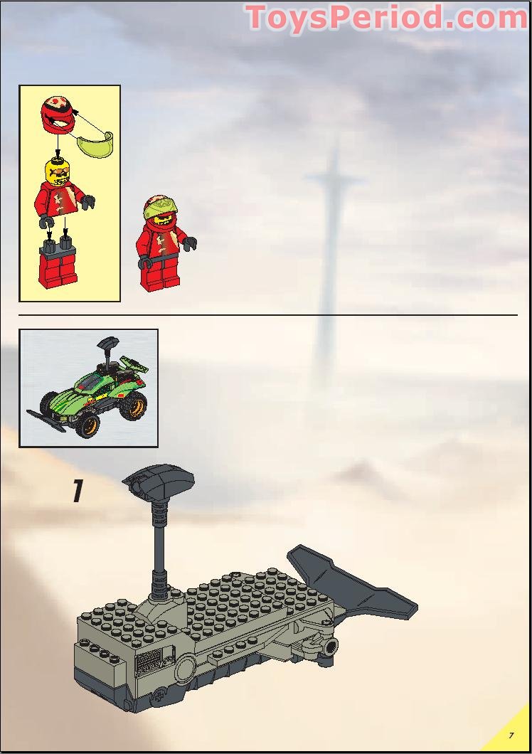LEGO 4589 RC Nitro Flash Instructions and Parts List