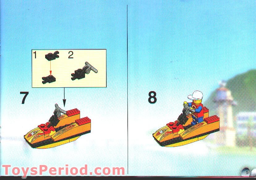 LEGO 6736 Beach Lookout Instructions and Parts List