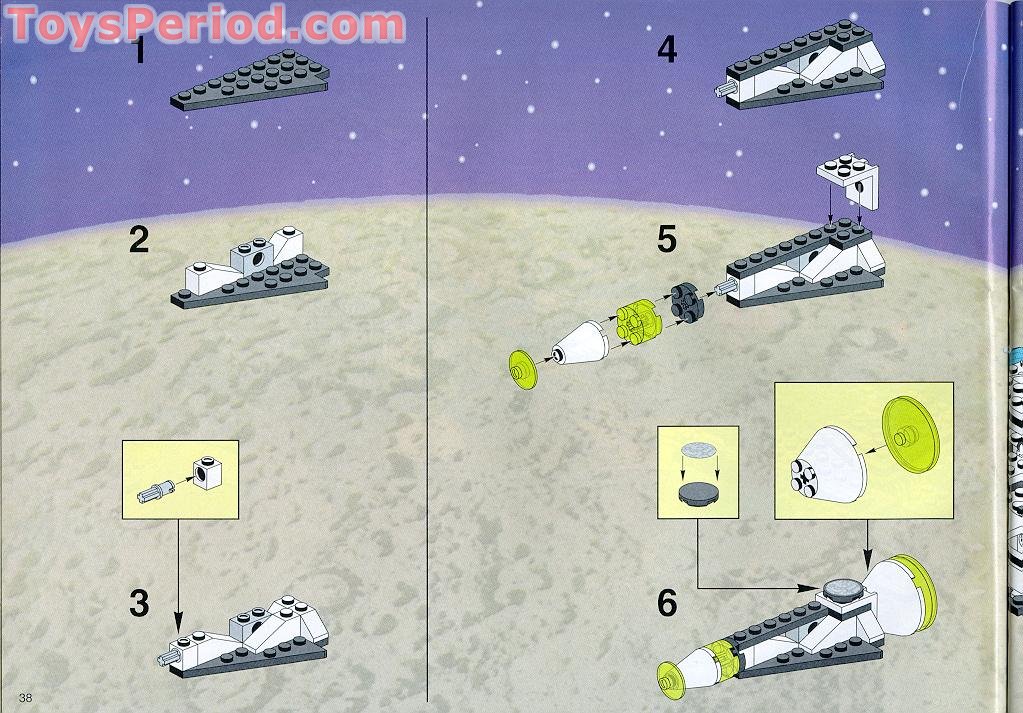 LEGO 6982 Explorien Starship Instructions and Parts List