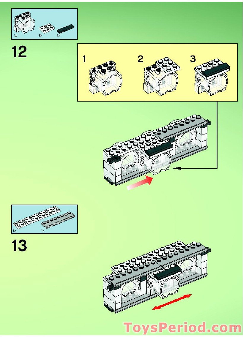 LEGO 7690 MB-01 Eagle Command Base Instructions and Parts List