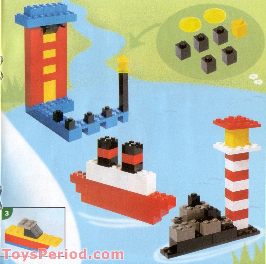 LEGO 7825 Creator Bucket Instructions and Parts List