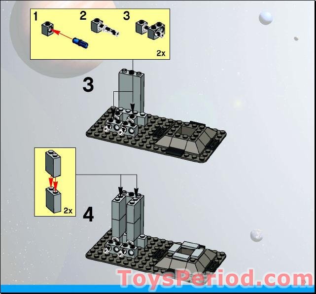 LEGO 7469 Mission to Mars Instructions and Parts List