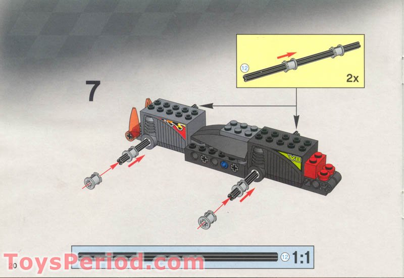 LEGO 8647 Night Racer Instructions and Parts List